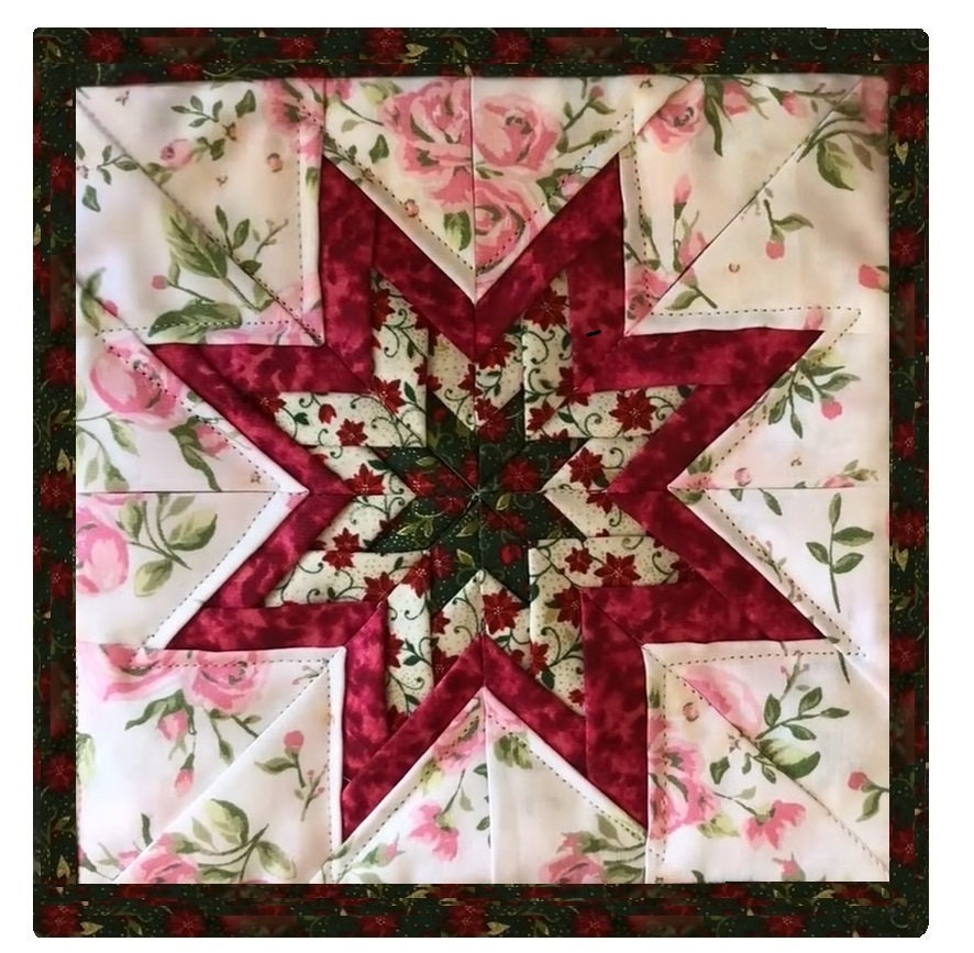 How to Make a Folded Star Squared Hot Pad, Potholder,easy Folded Star ...