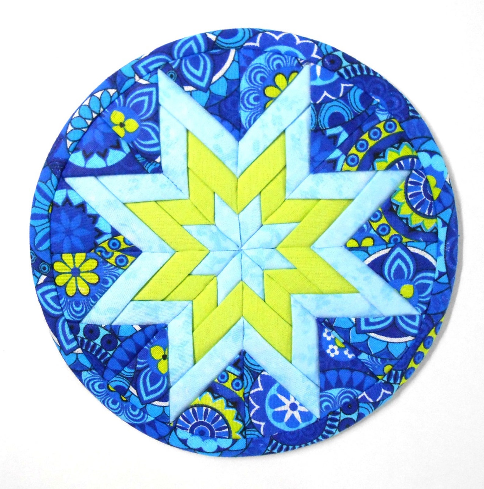 Easy Folded Star Potholder Pattern Downloads PDF - Etsy