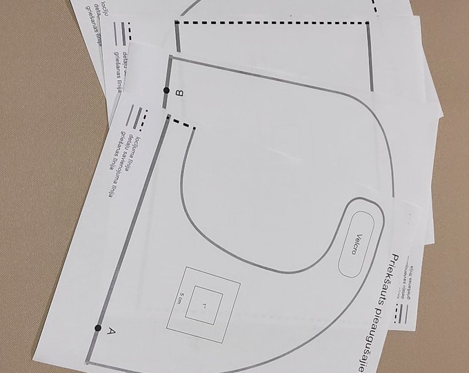 Reversible Bib Set EASY SEW an Adult or Child Bib PDF Pattern 2 in 1 - Etsy