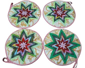 Easy Folded Star Potholder Pattern Downloads PDF - Etsy