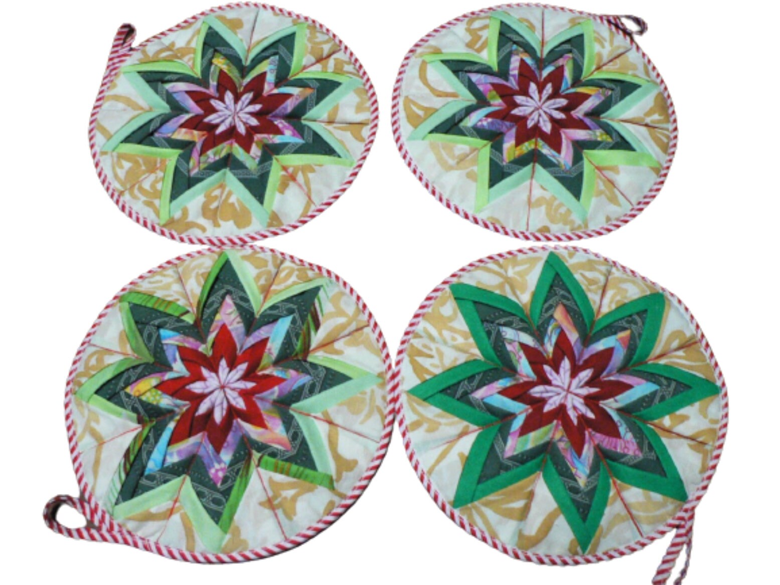 EASY Folded Star Potholder Pattern Downloads PDF, Potholder Pattern ...