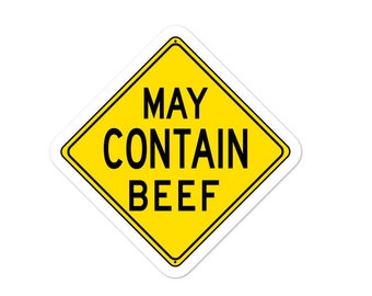 Funny Drinking Sticker Caution May Contain Alcohol Funny Road Sign ...