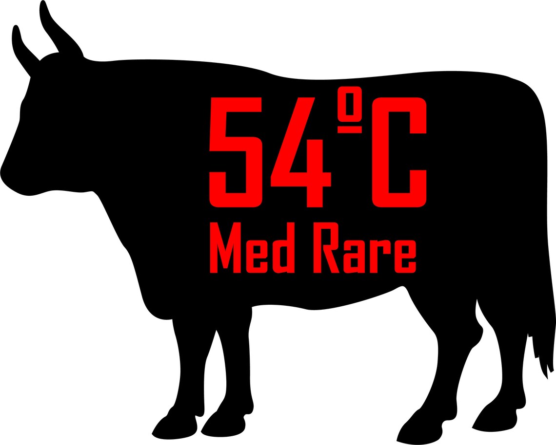 Barbecue Grill Temp SVG, PNG, JPG - Grill Decal - Meat Temperature ...