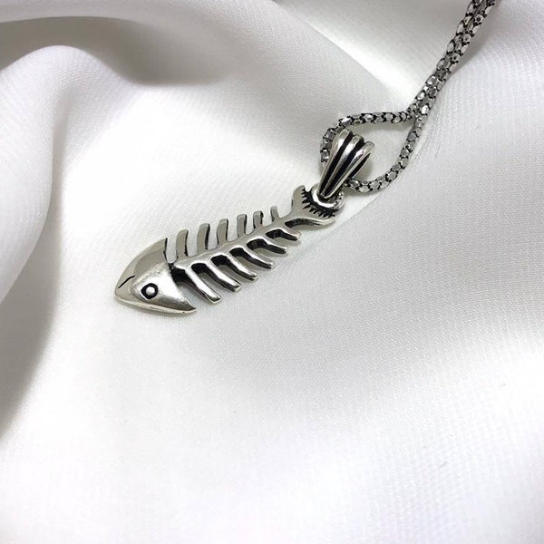 Fishbone Necklace - Etsy