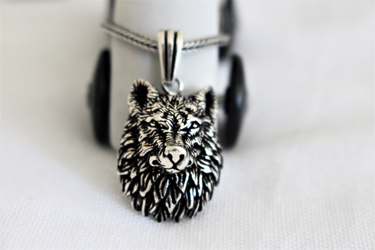 Wolf Necklace for Men Wolf Pendant Necklace Mens Necklace | Etsy