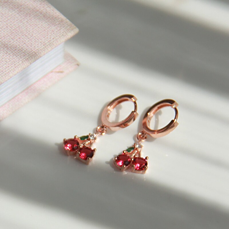 Cherry Earrings - Etsy