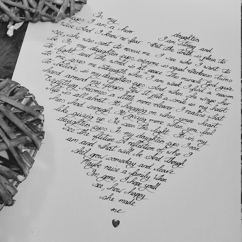 Calligraphy Lyrics - Etsy