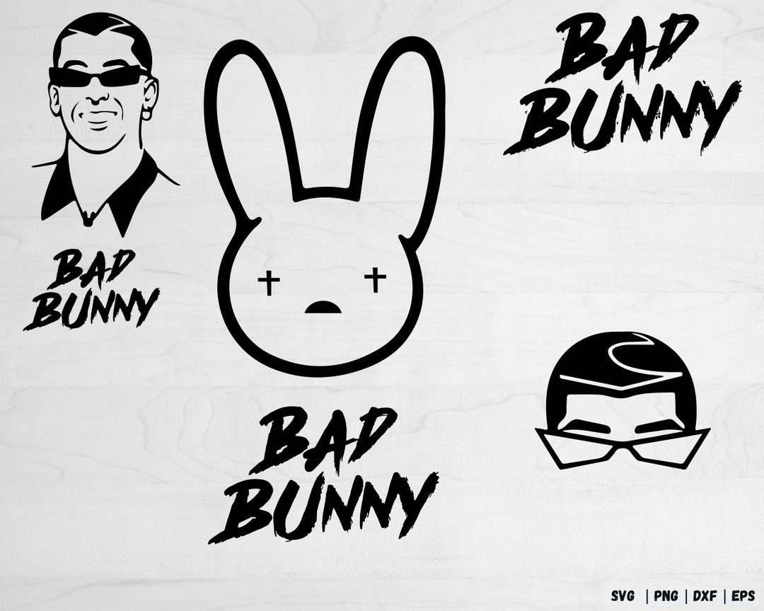 Bad Bunny Svg Cut File / Bad Bunny Logo SVG / Layered Bad Bunny ...