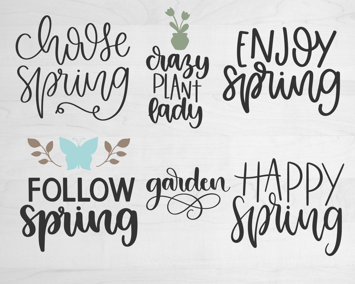 Spring Svg Spring Bundle Svg Hello Spring Svg Spring Design | Etsy