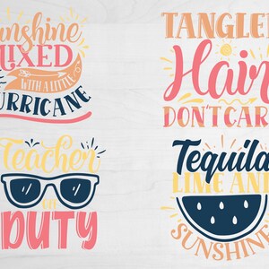 Summer Bundle Svg, Summer Quotes Bundle Svg, Hello Summer Svg ...