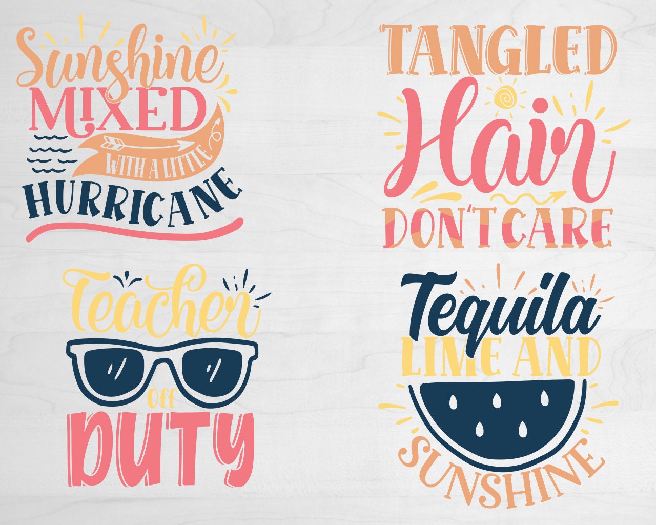 Summer Bundle Svg Summer Quotes Bundle Svg Hello Summer Svg - Etsy