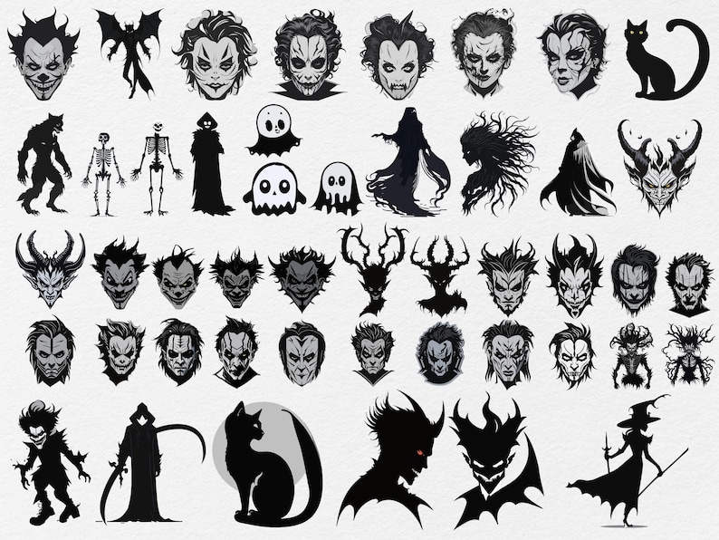 60+ Halloween Character Svg Bundle, Horror Svg Bundle, Halloween Svg ...