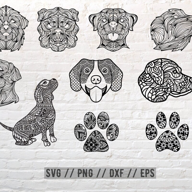 Animal Mandala Svg - Etsy