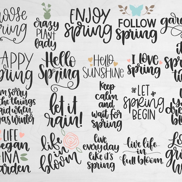 Spring Svg - Etsy