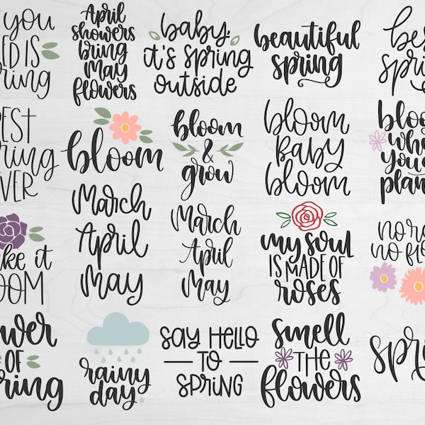 Spring Svg - Etsy