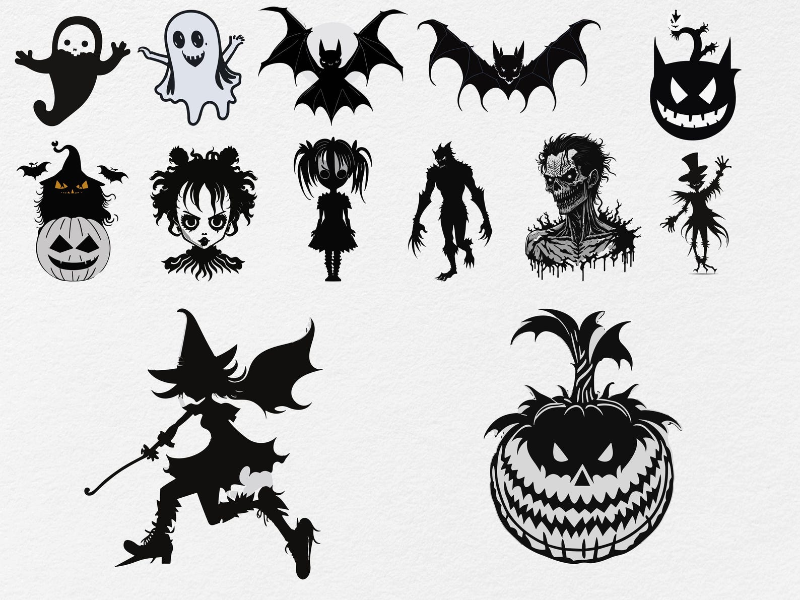 60+ Halloween Character Svg Bundle, Horror Svg Bundle, Halloween Svg ...