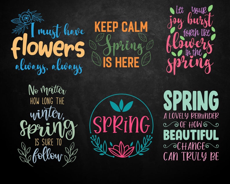Spring Svg, Spring Bundle Svg, Hello Spring Svg, Spring Design for ...