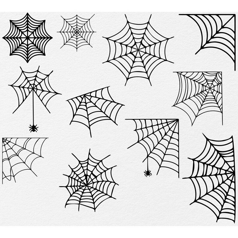 50+ Spiders and Spider Web Svg, Spider Web Halloween Decorations ...