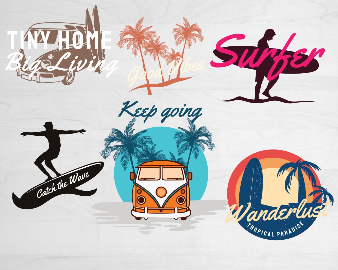 50 Summer Bundle Svg, Summer Clipart Bundle, Beach Svg, Beach Life Svg ...