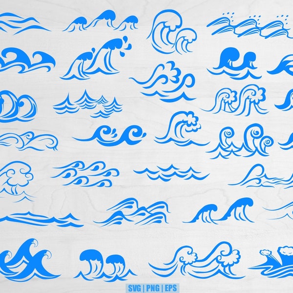 Wave Svg - Etsy