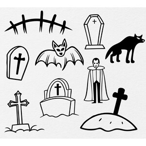 100+ Hand Draw Halloween Doodle Clipart Svg Bundle, Halloween Doodles ...