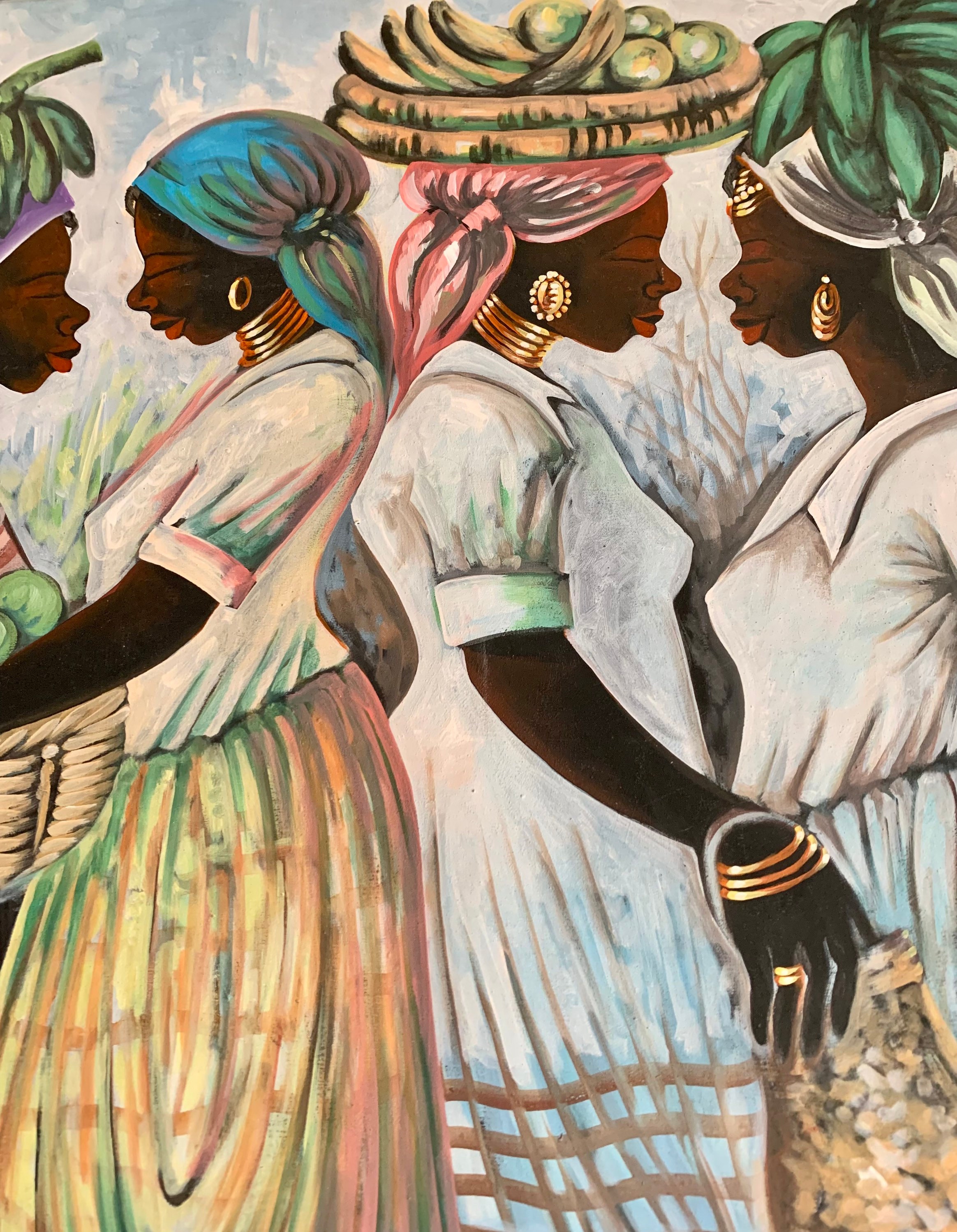 Stunning 30 X 40 Painting by Haitian Artist Jean Pierre Auguste - Etsy