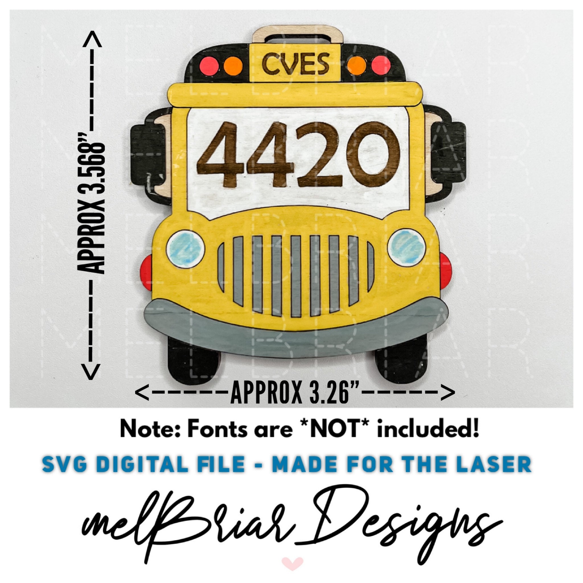 DIGITAL Bag Tag File - School Bus Number Tag - Backpack Tag - Back to ...