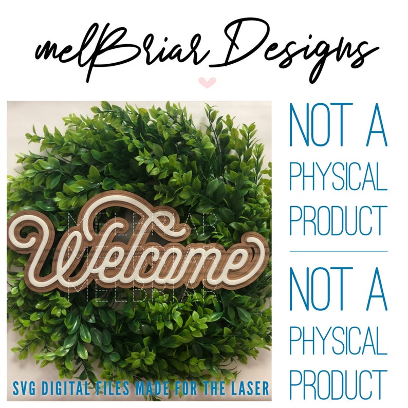 DIGITAL Welcome Sign File Door Sign Wreath Sign Gift for | Etsy