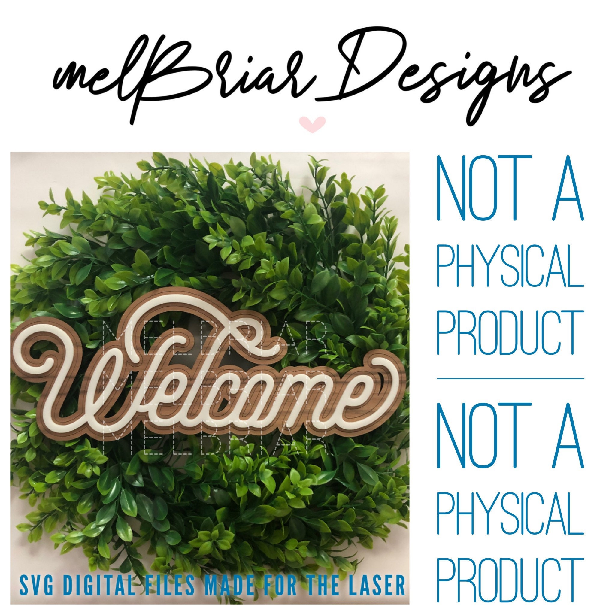 DIGITAL Welcome Sign File - Door Sign - Wreath Sign - Gift for ...