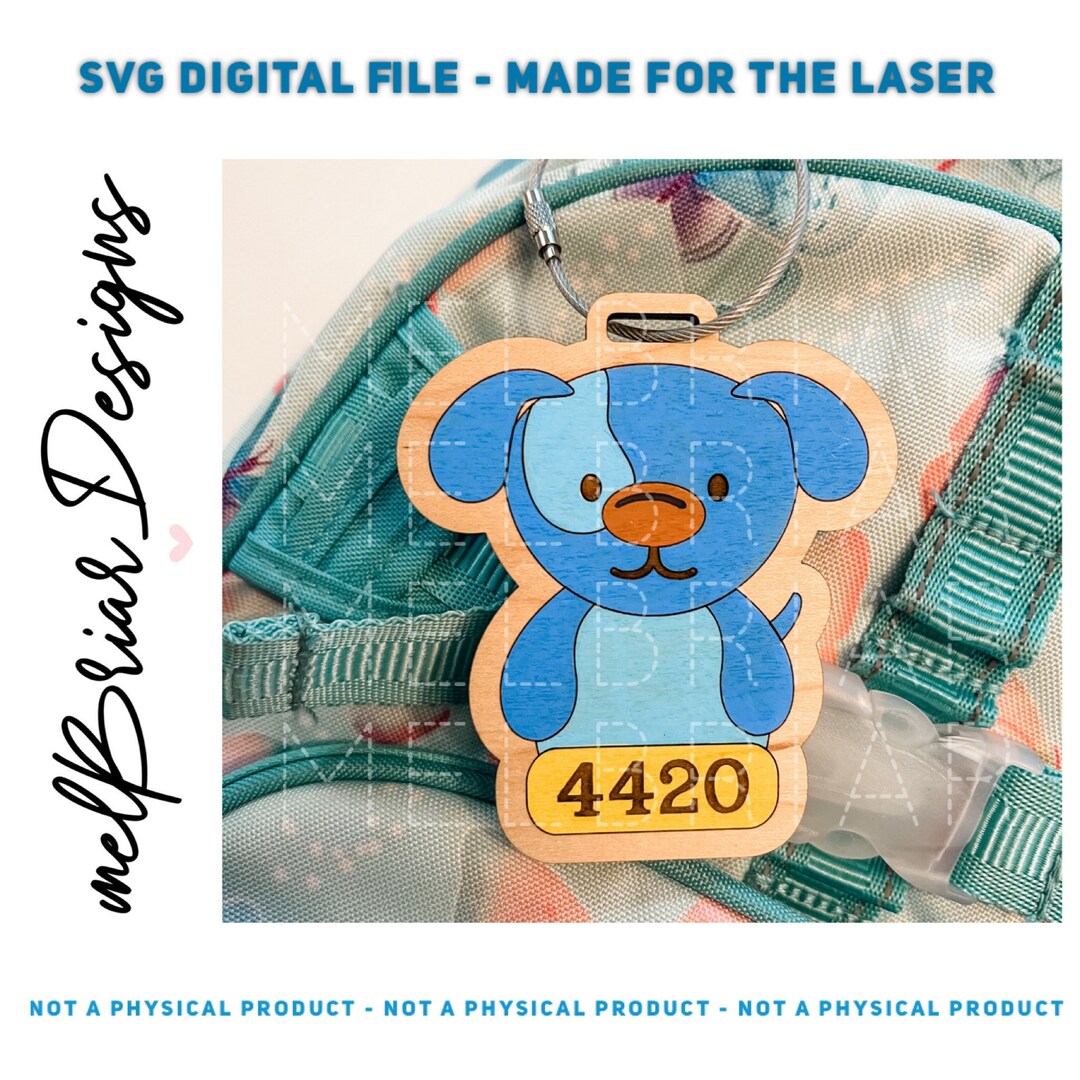 DIGITAL Bag Tag File - Dog Tag - School Bus Number Tag - Backpack Tag ...