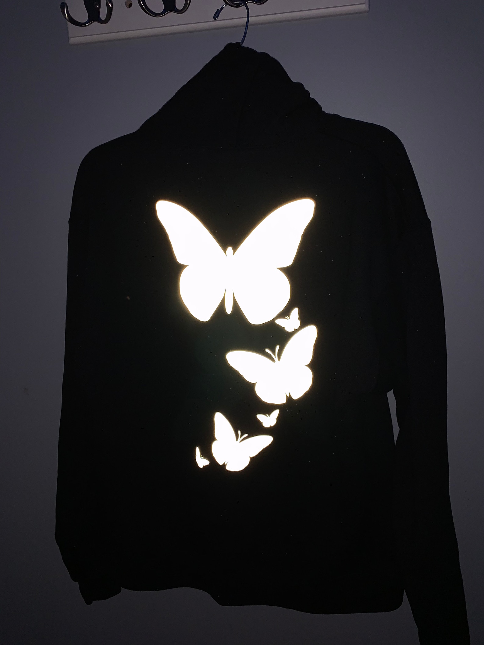 Reflective Butterfly Hoodie - Etsy