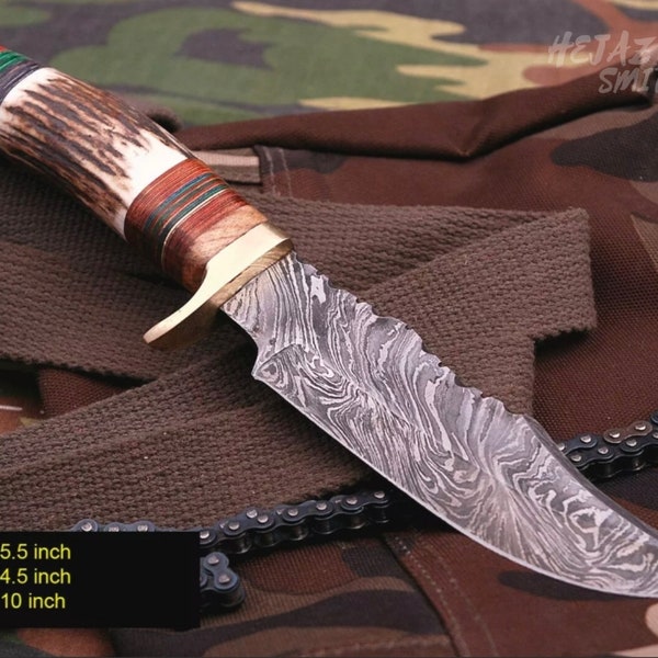 Hunting Knife Antler Handle - Etsy