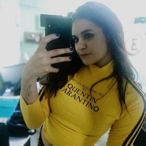 Written and Directed by Quentin Tarantino Long Sleeved Top, Yellow ...