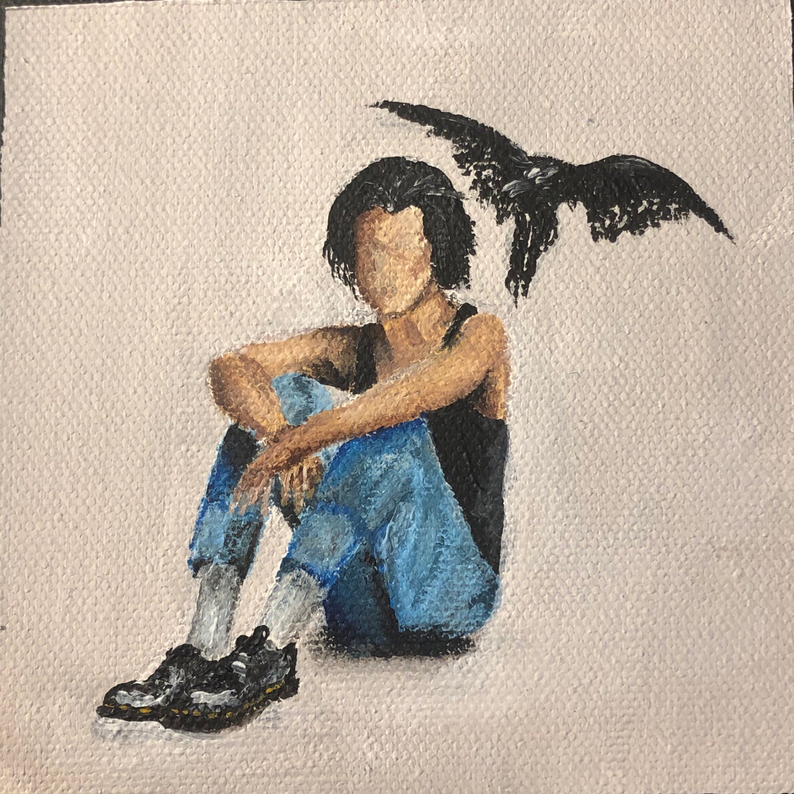 Kid Krow by Conan Gray Album Cover Canvas hand Painted - Etsy