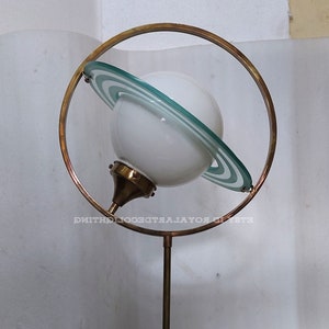 Antique Vintage Art Deco Old Fixture Saturn Light Brass Floor - Etsy