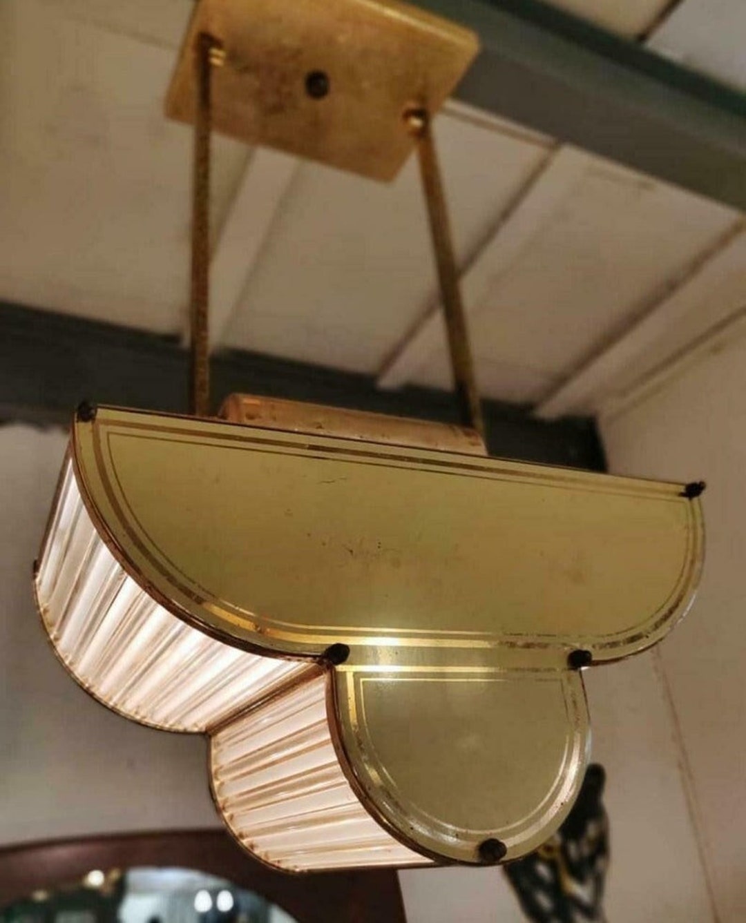 Skyscraper Vintage Art Deco Light Old Lamp Ceiling Hanging Fixture ...