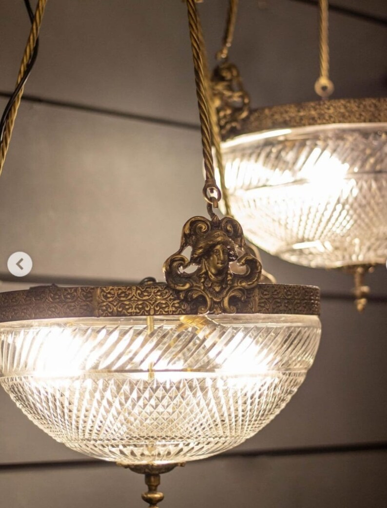 Rare Vintage Art Deco Nouveau Mermaid Light Old Lamp Ceiling - Etsy