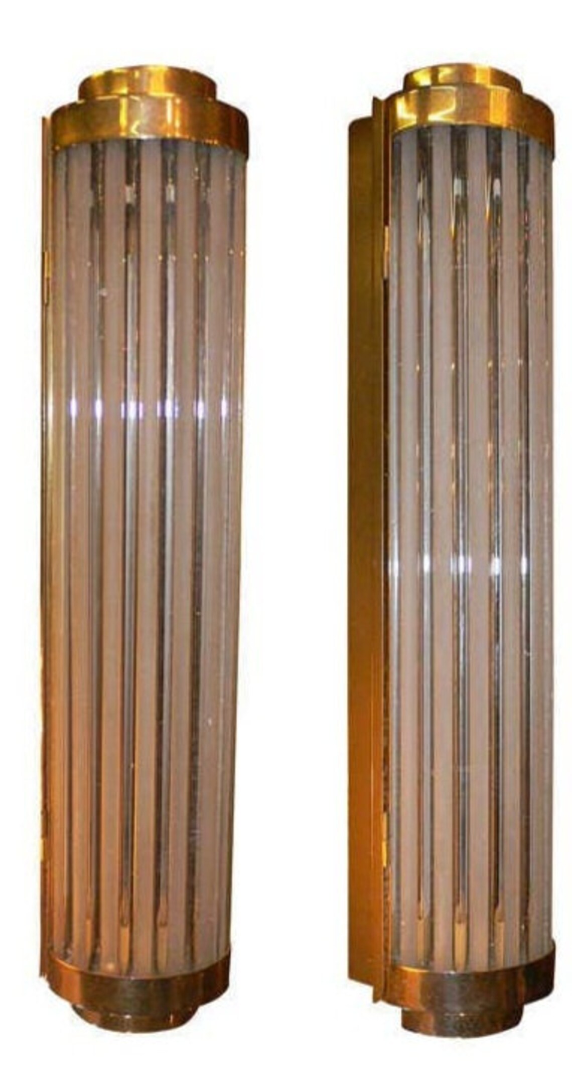 Pair Skyscraper Vintage Art Deco Light Old Lamp Wall Sconces - Etsy