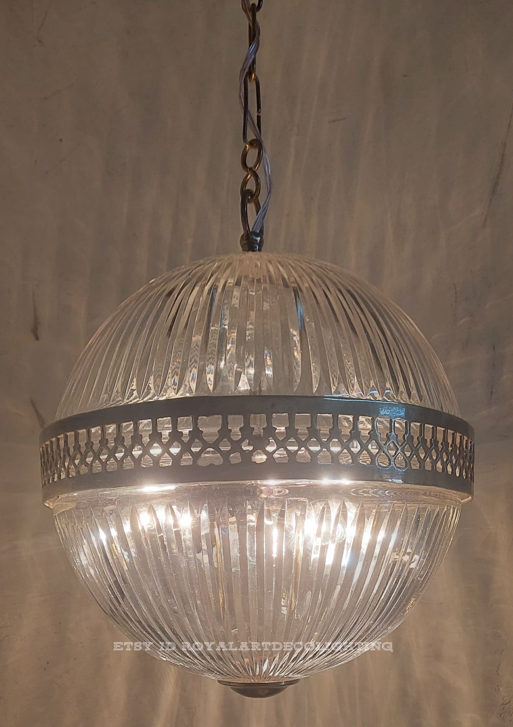 Rare Vintage Art Deco Light Old Lamp Ceiling Hanging Fixture - Etsy