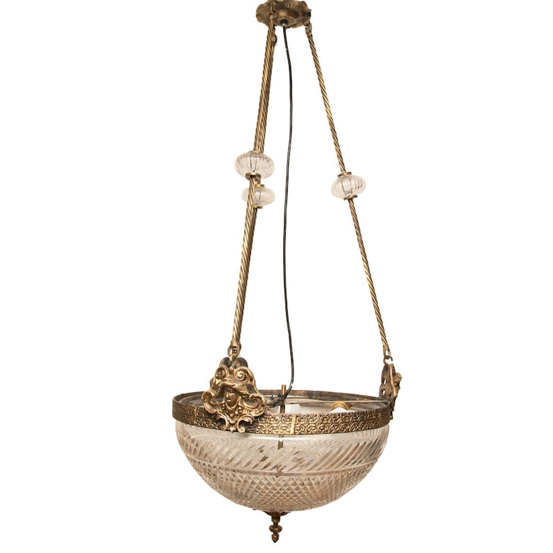 Rare Vintage Mermaid Art Nouveau Deco Light Old Lamp Ceiling - Etsy