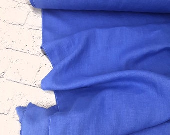 Blue Linen Fabric - Etsy
