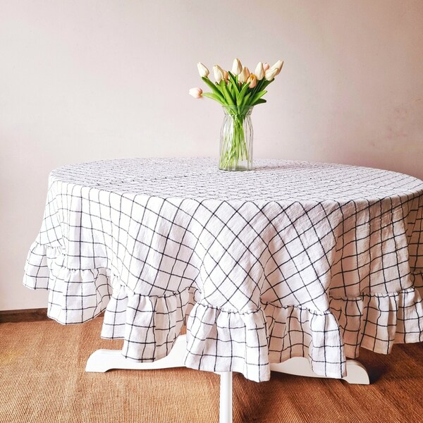 Ruffle Table Cloth - Etsy