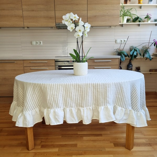 Ruffled Tablecloth - Etsy