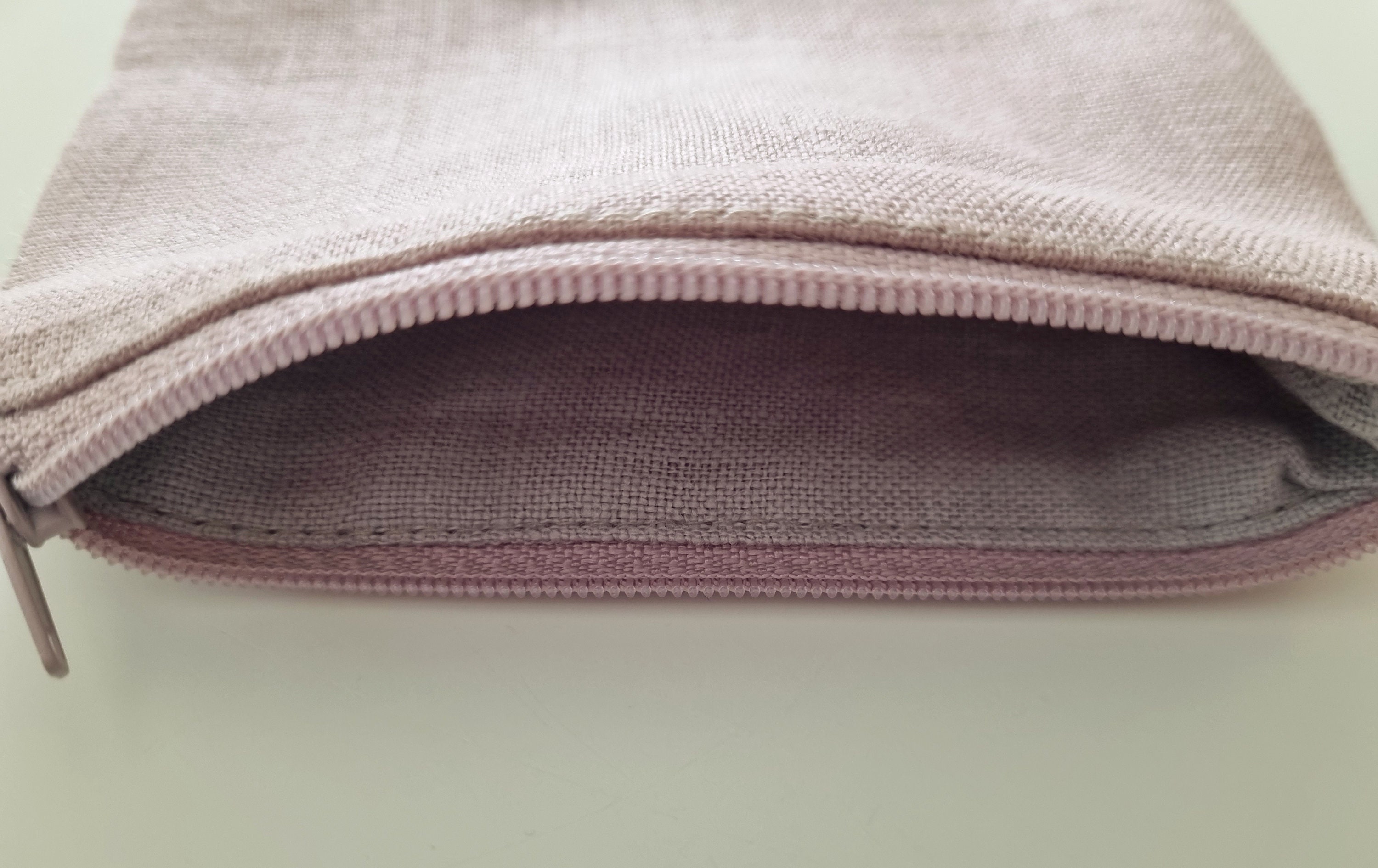 Fabric Coin Purse, Fabric Zipper Pouch, Linen Coin Pouch, Travel Make ...