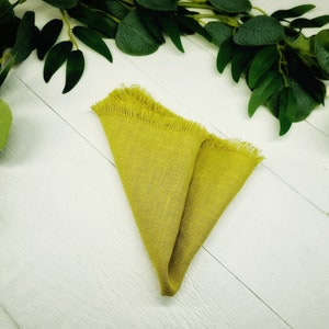 Rustic Linen Napkins, Linen Napkins With Fringe, Navy Frayed Edge ...