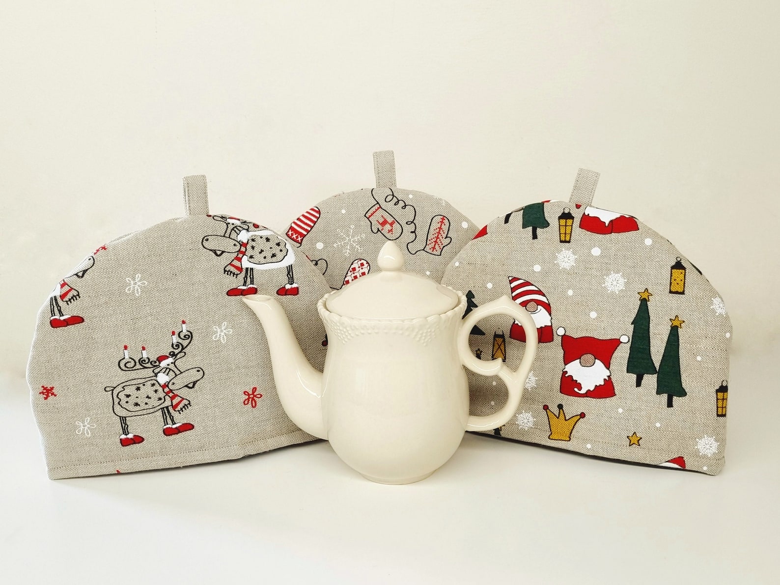 Fabric Teapot Cozy, Christmas Teapot Cozy, Insulated Tea Cosy, Coffee ...