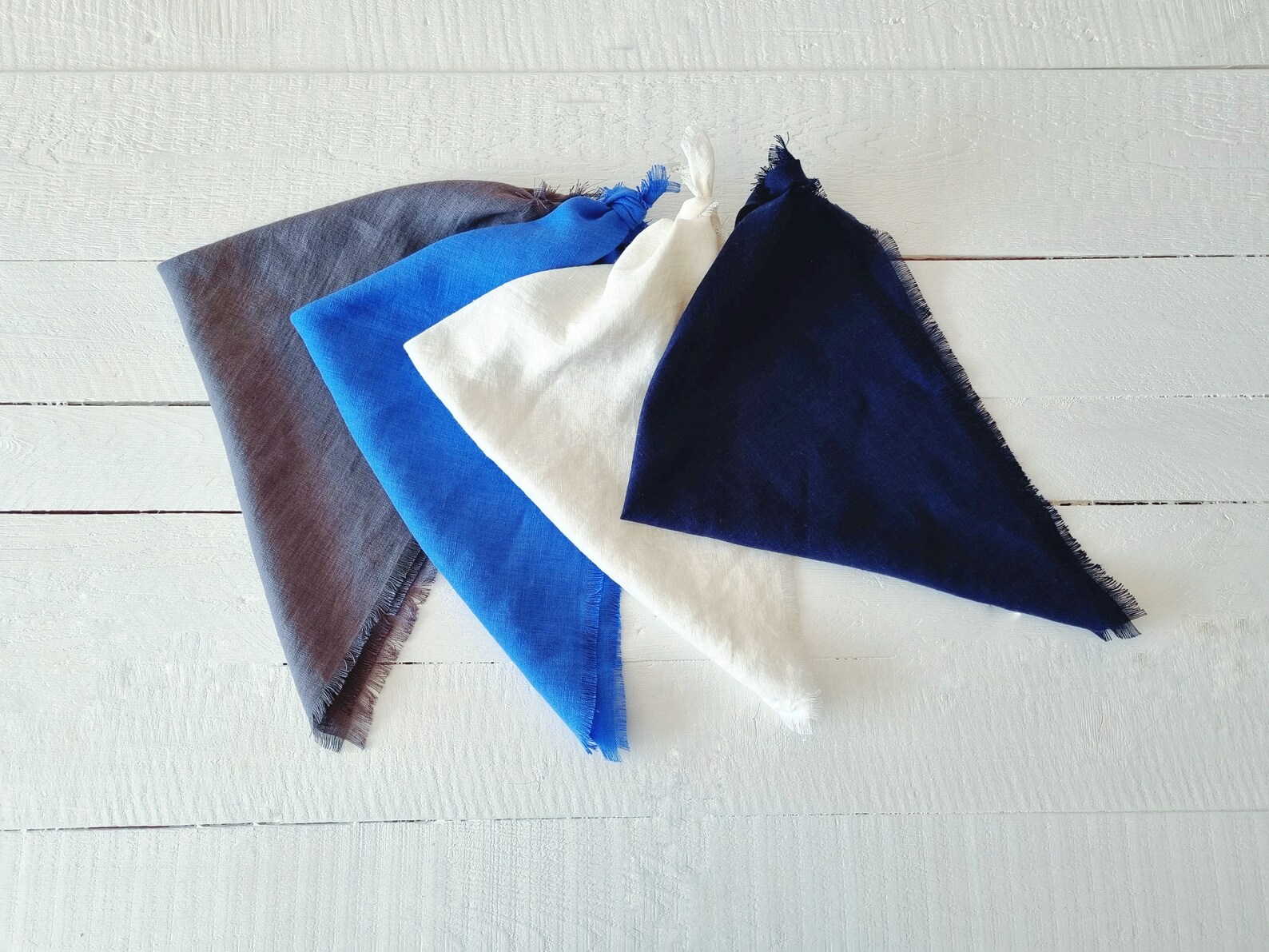 Linen Bandana Linen Square Scarf Men Neckerchief Women - Etsy