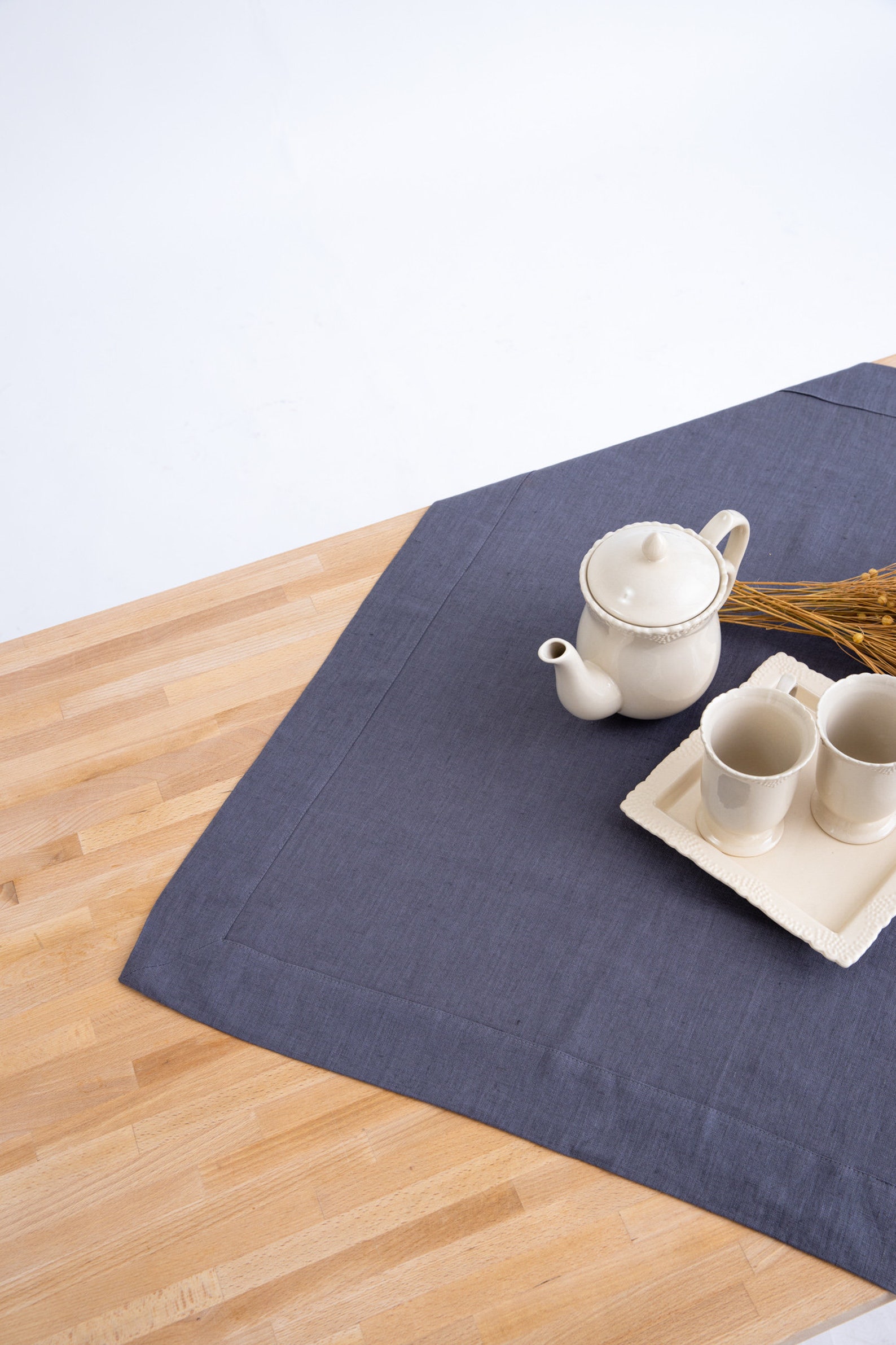 Small Linen Tablecloth Square Tablecloth Gray Linen - Etsy