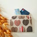 Fabric Coin Purse, Fabric Zipper Pouch, Linen Coin Pouch, Travel Make ...