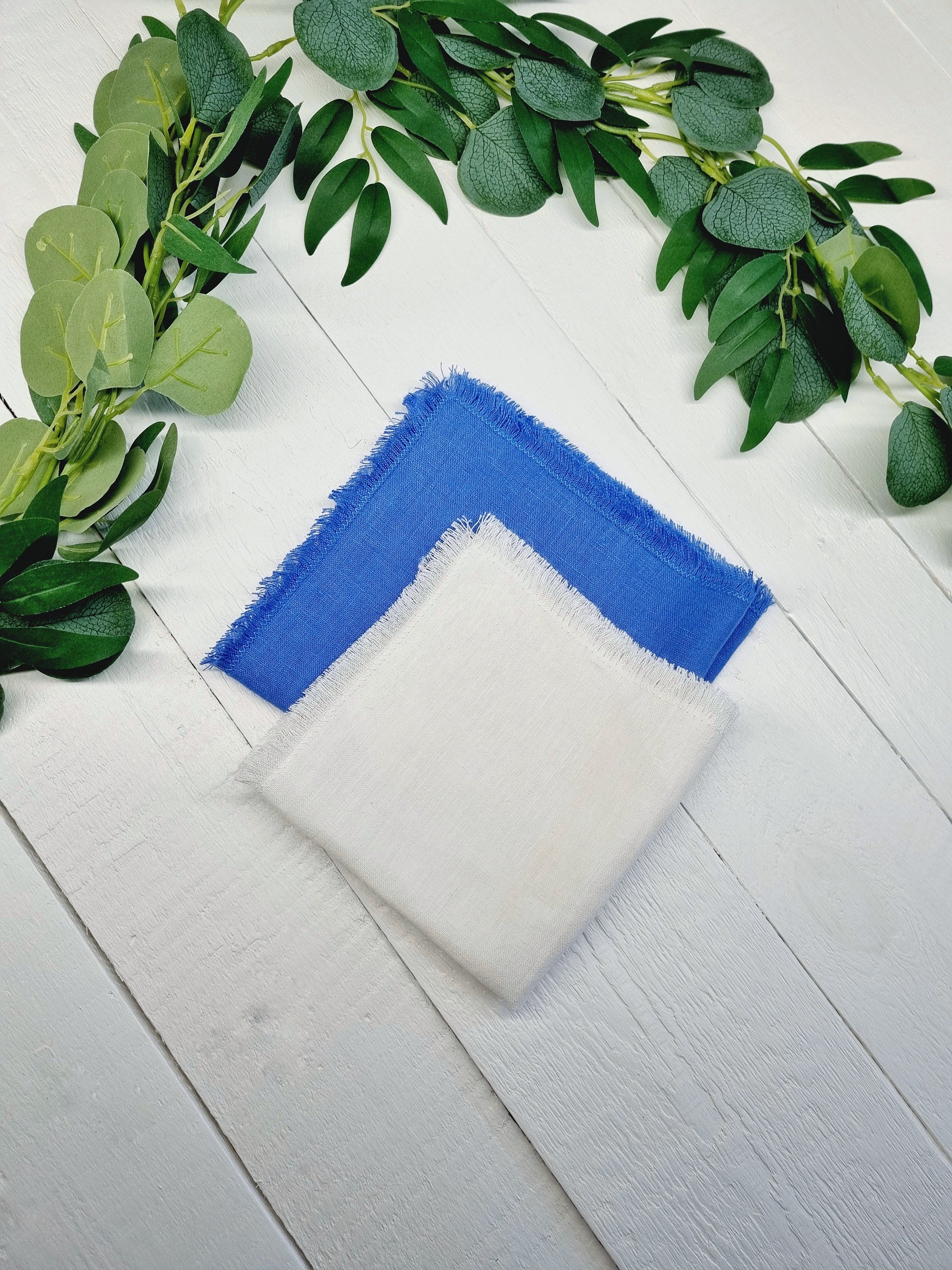 Raw Edges Linen Napkins Frayed Edge Napkins Linen Napkins - Etsy